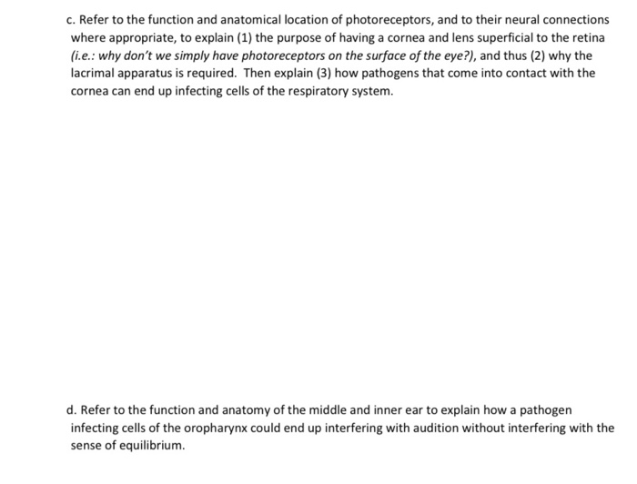 Solved 5. Some of our sensory receptors are interoreceptors, | Chegg.com