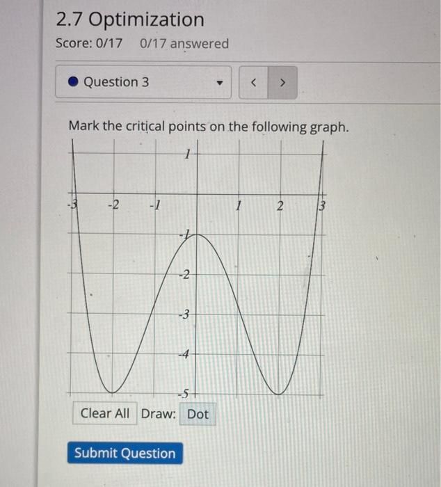 Solved 2.7 Optimization Score: 0/17 0/17 answered Mark the | Chegg.com