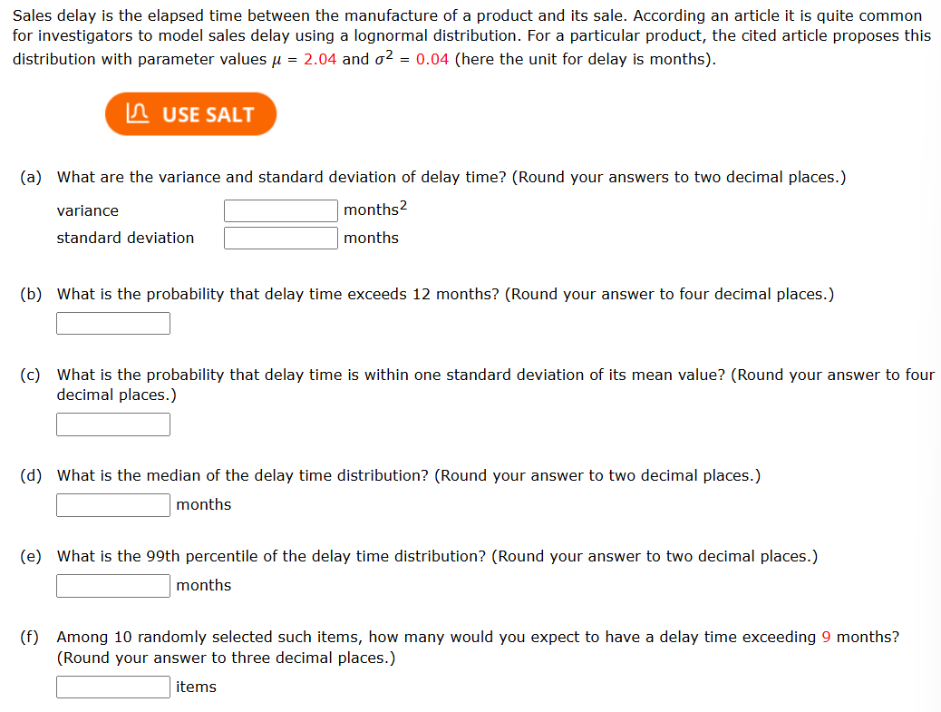 Solved Sales delay is the elapsed time between the | Chegg.com