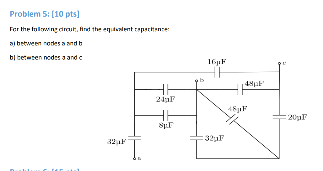 Solved Problem 5 10 ﻿pts For The Following Circuit Find 