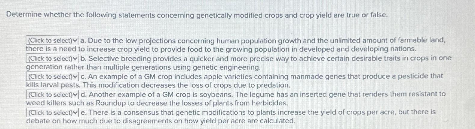 Solved Determine whether the following statements concerning | Chegg.com