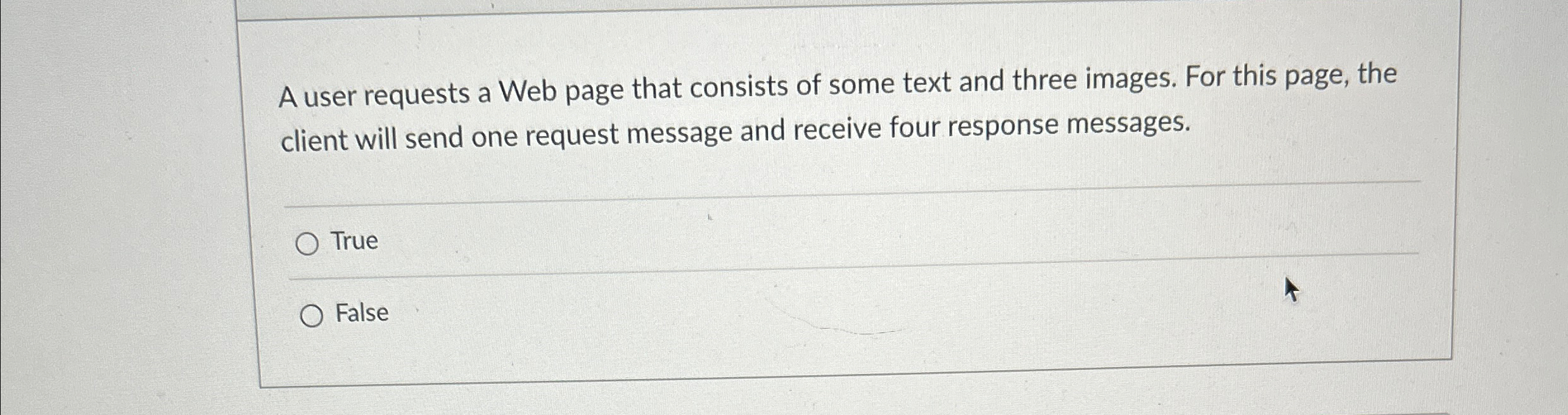 Solved A user requests a Web page that consists of some text | Chegg.com