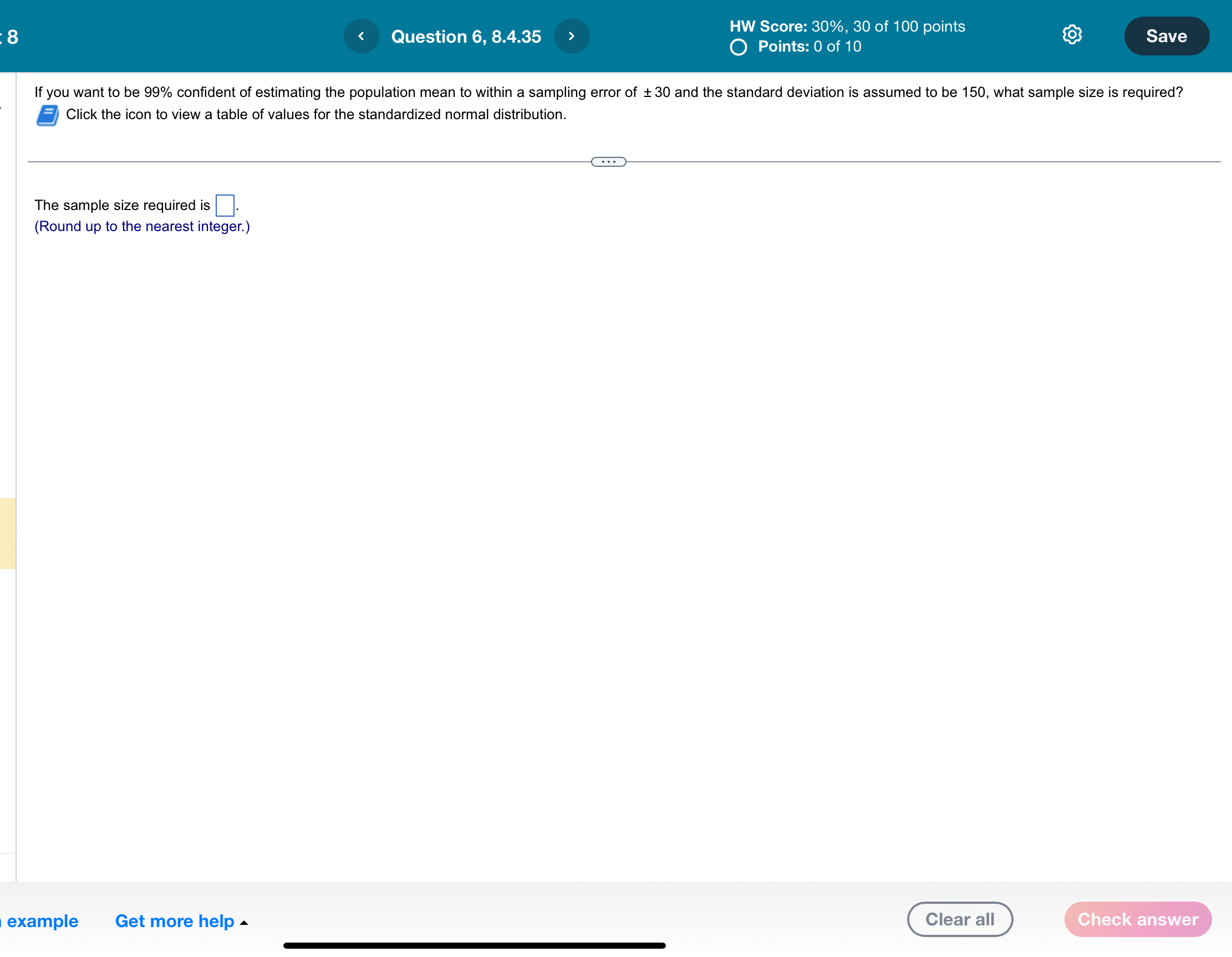 Solved If you want to be 99% ﻿confident of estimating the | Chegg.com