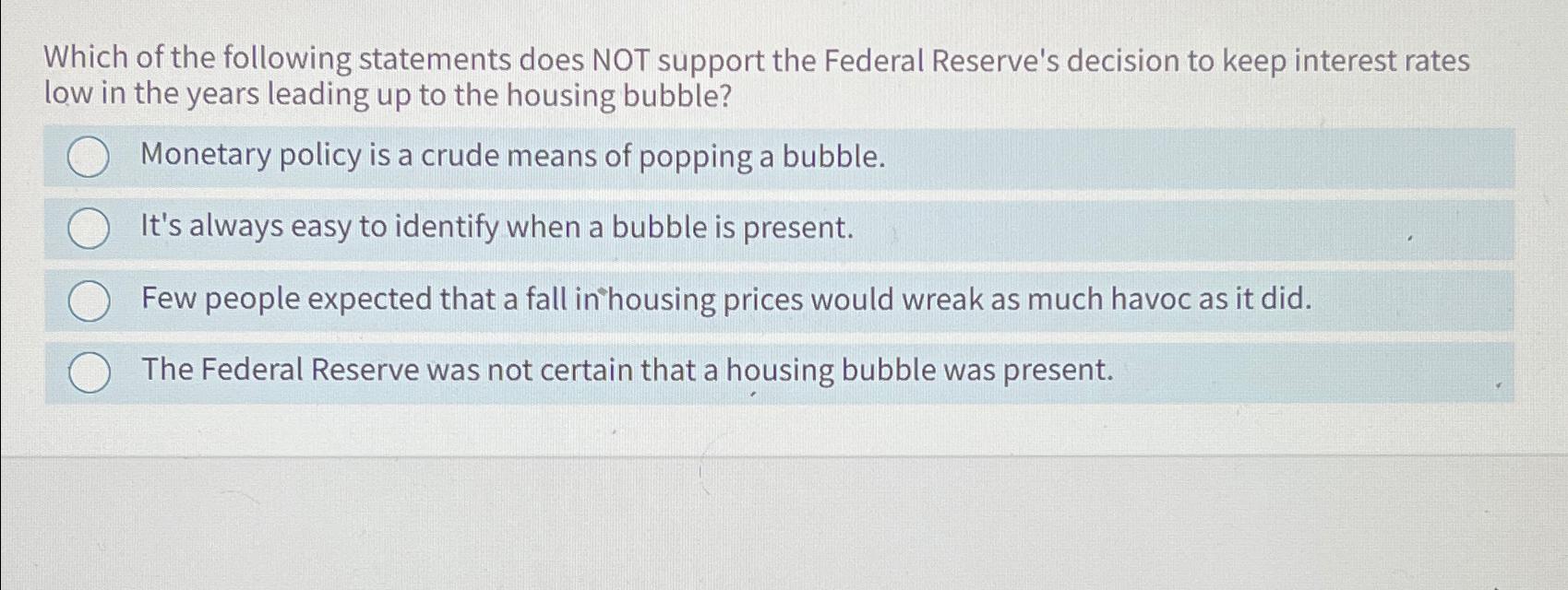 Solved Which of the following statements does NOT support | Chegg.com