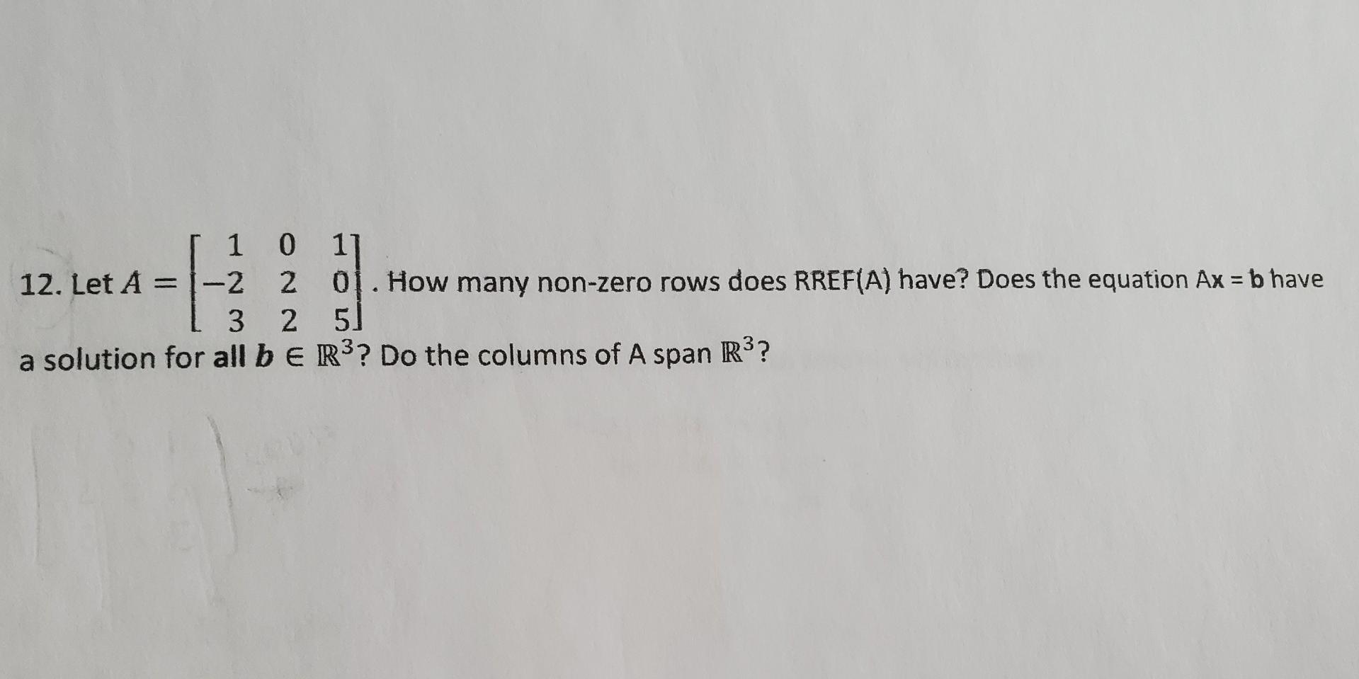 Solved What does it mean when it asks, "How many non-zero | Chegg.com