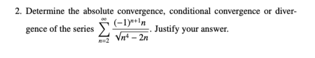 5. ﻿For each series, determine the absolute | Chegg.com