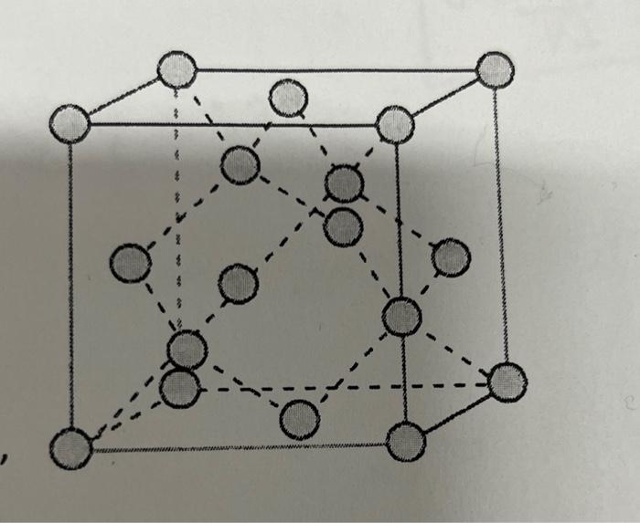 Solved 4 4 1. The unit cell of the diamond structure is | Chegg.com