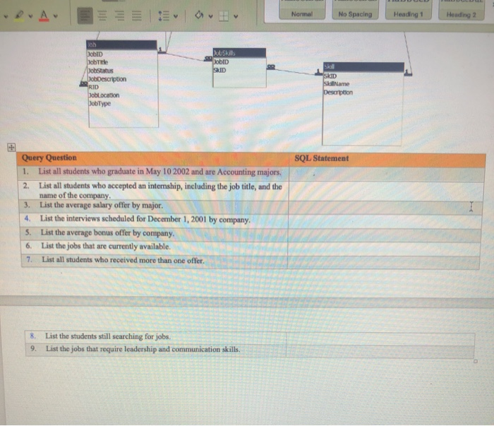 Solved Students Database Query by Example Objective In this | Chegg.com