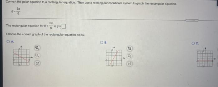Solved Convert the polar equation to a rectangular equation. | Chegg.com