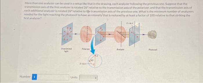 Solved More than one analyzer can be used in a setup like | Chegg.com