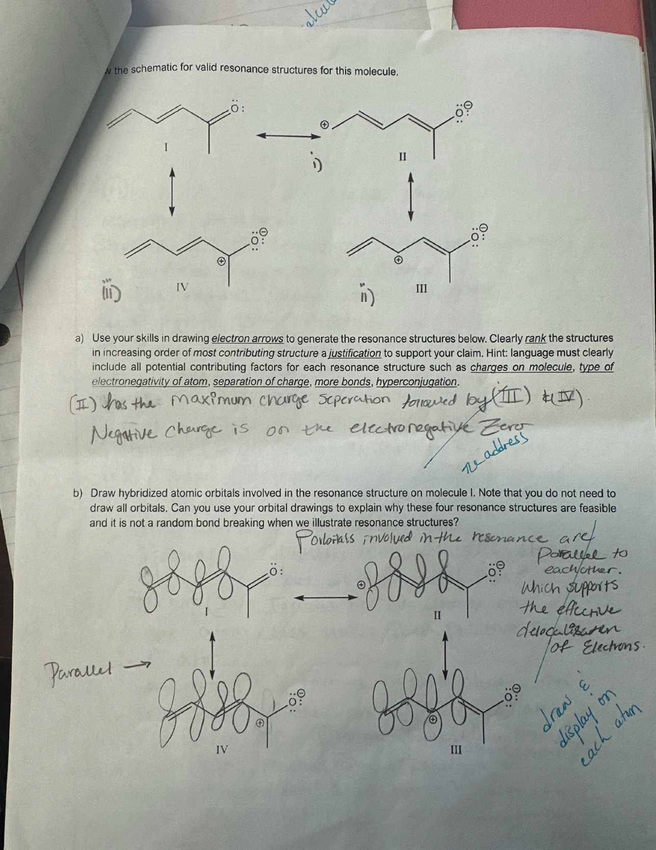Solved N ﻿the schematic for valid resonance structures for | Chegg.com