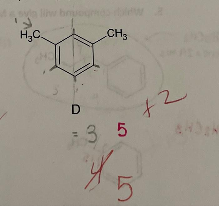 Solved Predict the number of 1H NMR signals expected of the | Chegg.com