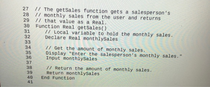 Solved 1 Module main() // Local variables Declare Real | Chegg.com