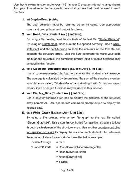 Solved A structured C program is required to create a | Chegg.com