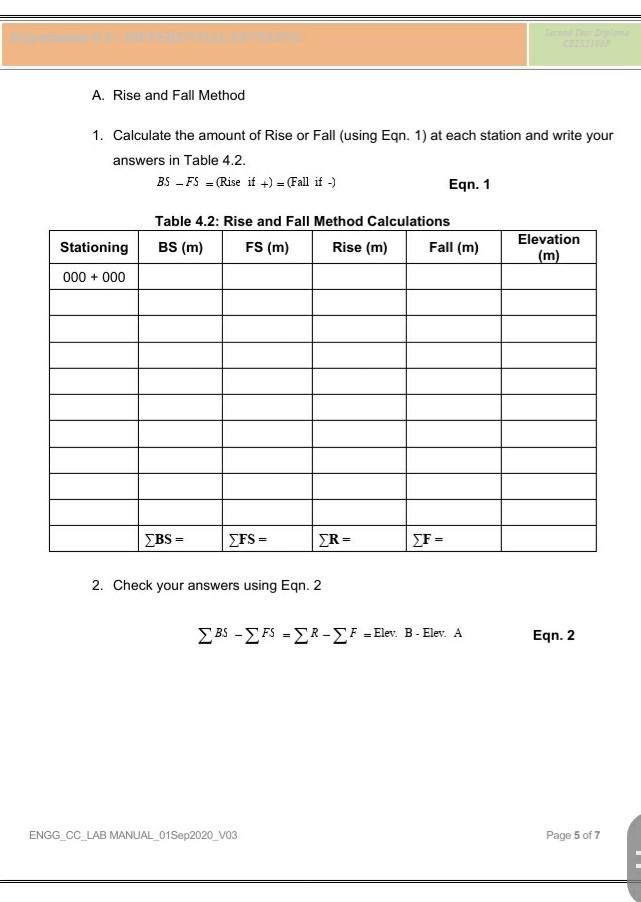 Solved 1. INTRODUCTION: Differential levelling is a | Chegg.com
