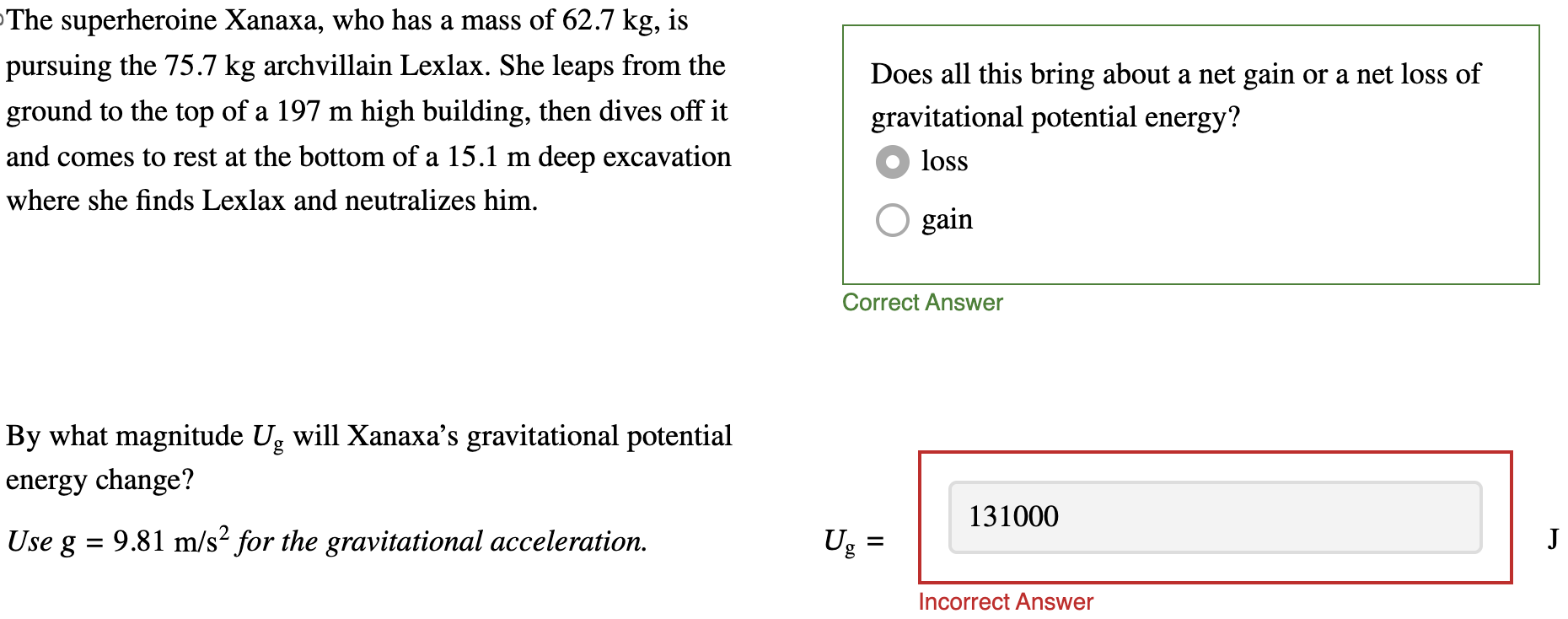 Solved Does all this bring about a net gain or a net loss of | Chegg.com
