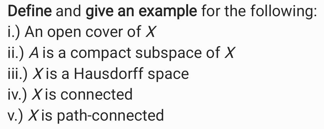 Solved Define and give an example for the following:i.) ﻿An | Chegg.com