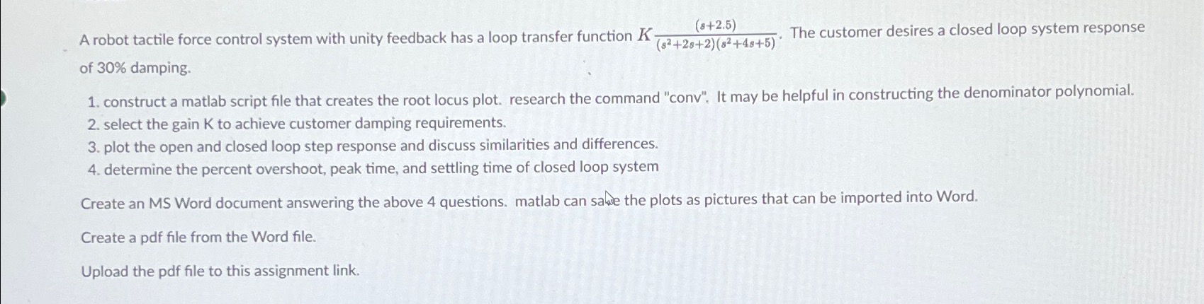 Solved A robot tactile force control system with unity | Chegg.com
