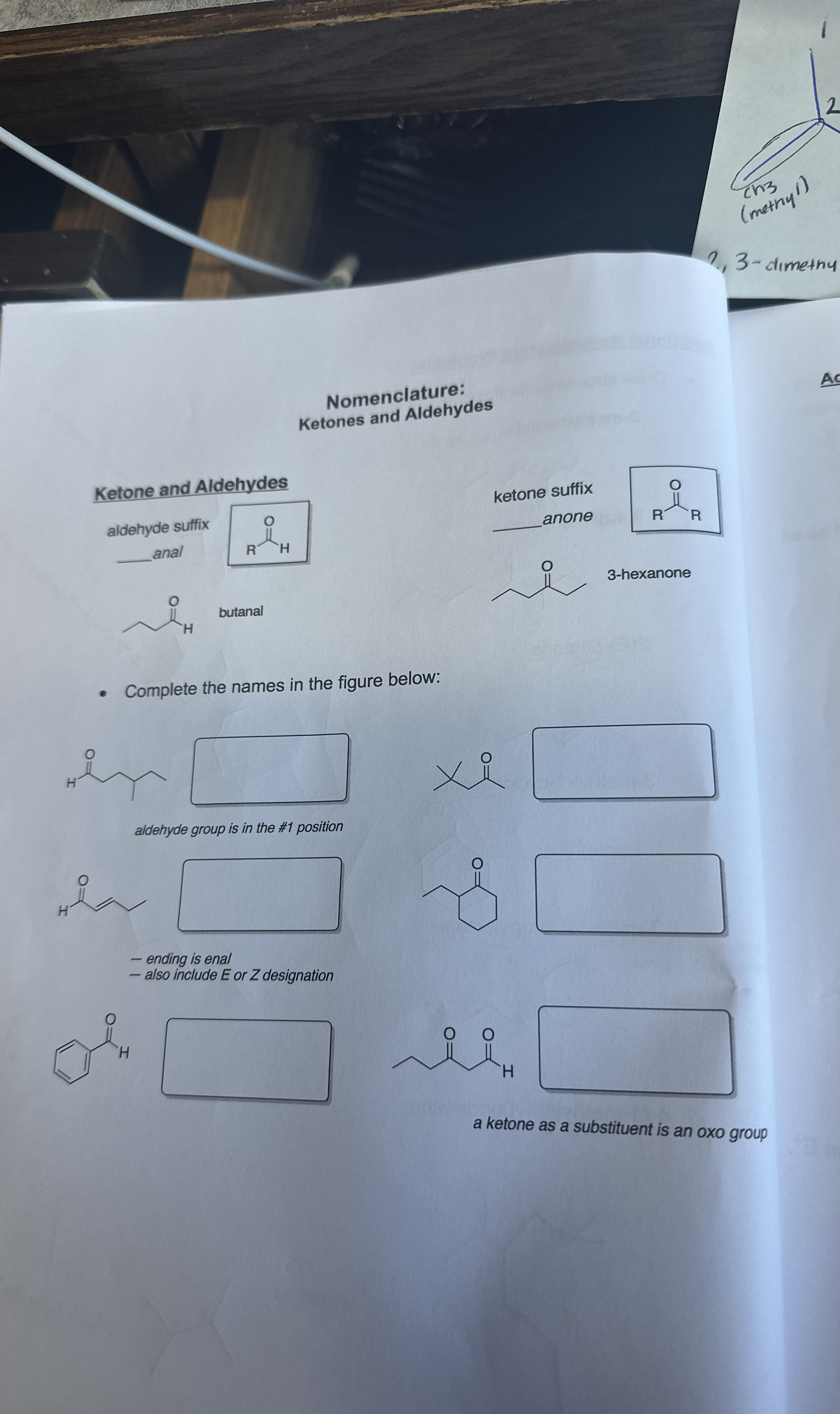 Solved Nomenclature:Ketones and AldehydesKetone and | Chegg.com