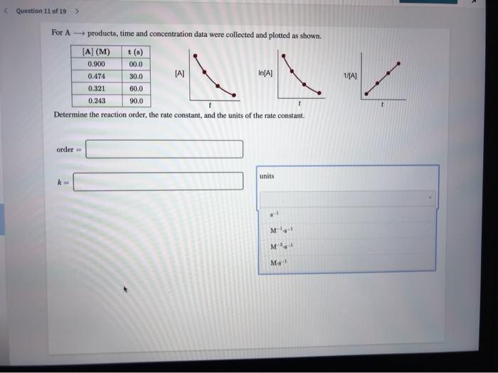 Solved For A - products, time and | Chegg.com