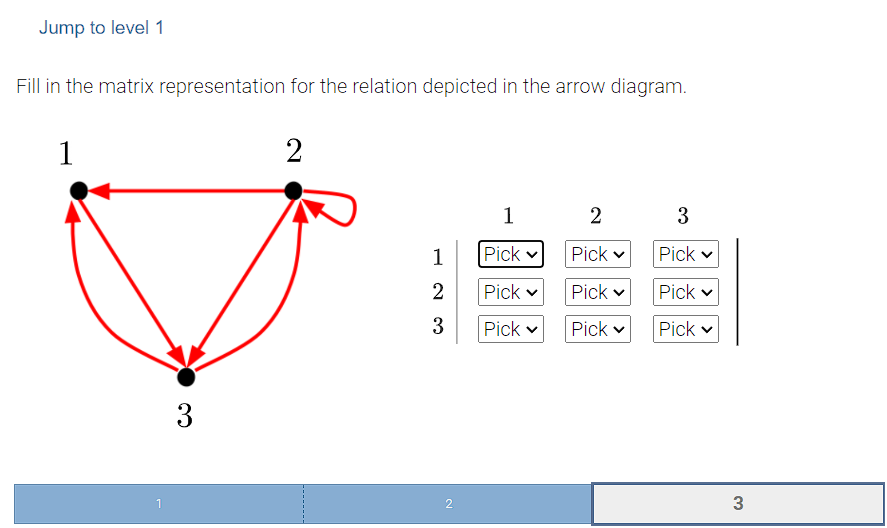 Solved Jump to level 1Fill in the matrix representation for | Chegg.com