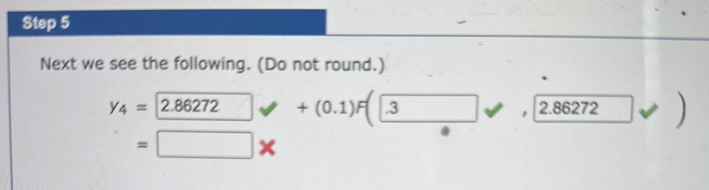 Step 5Next we see the following. (Do not | Chegg.com