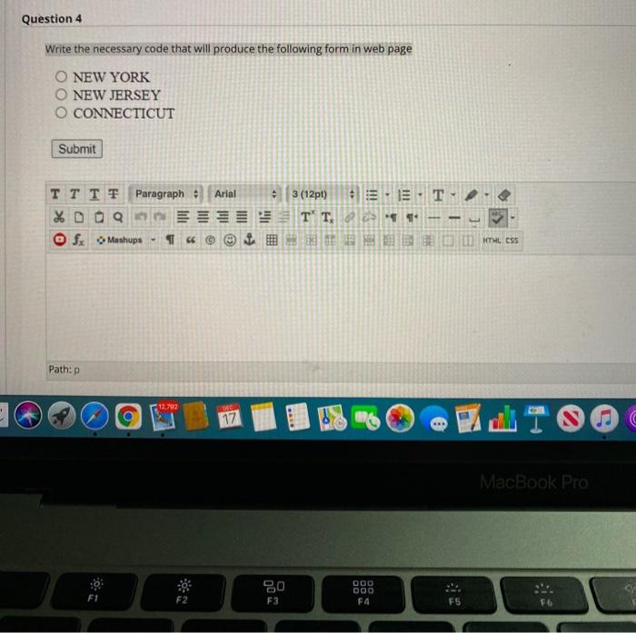 Solved Question 4 Write the necessary code that will produce | Chegg.com