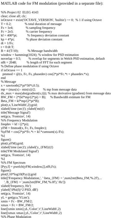 Angle Modulation Equations For Both Frequency