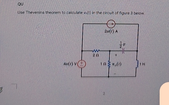 Solved Quuse Thevenins Theorem To Calculate Vo0t in The