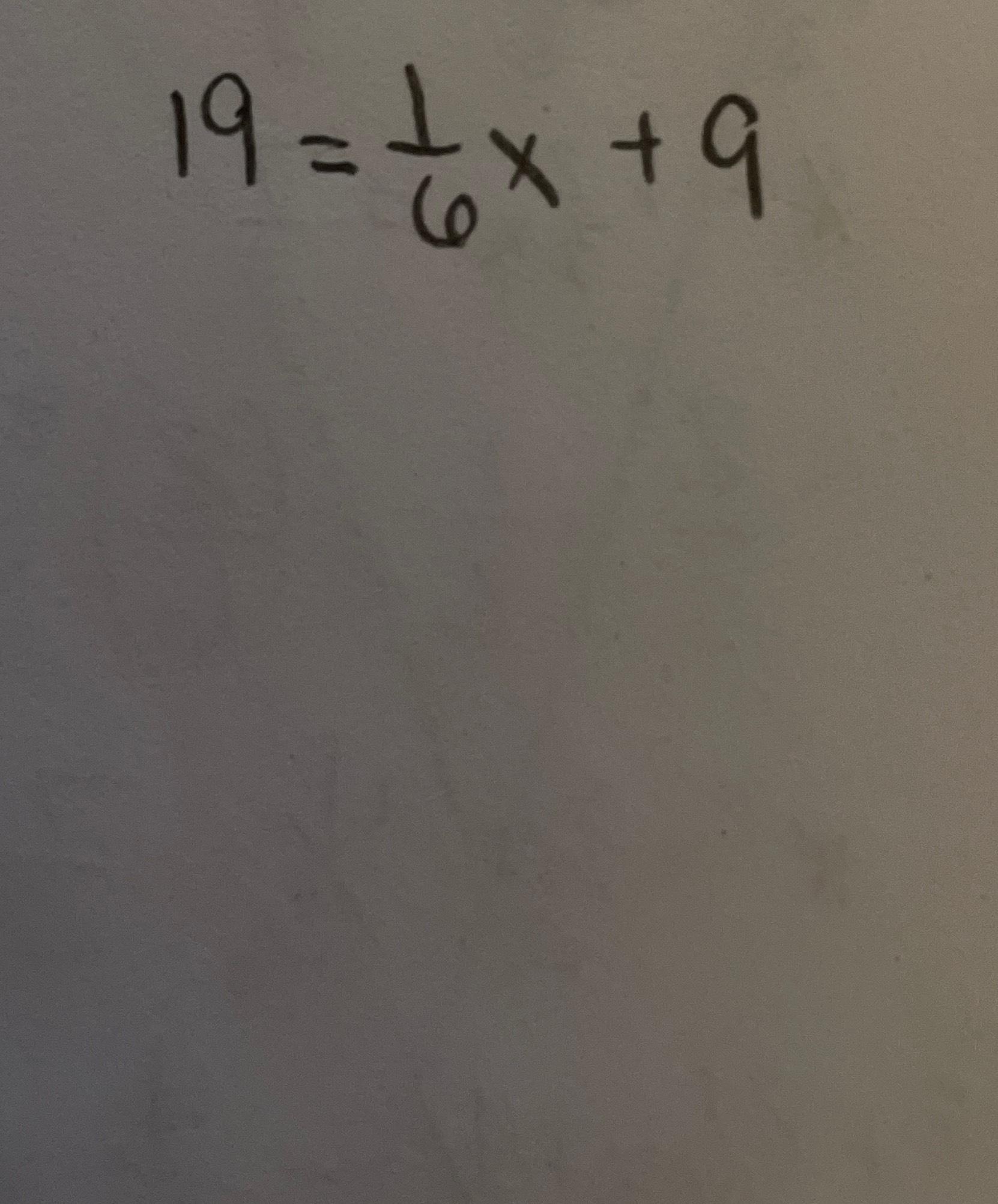 Solved 19=16x+9 | Chegg.com