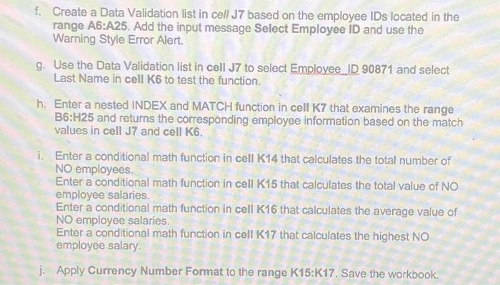 Solved Use Conditional Logic and Conditional Formatting You | Chegg.com