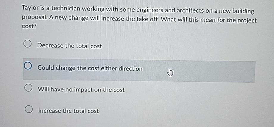 Solved Taylor is a technician working with some engineers | Chegg.com