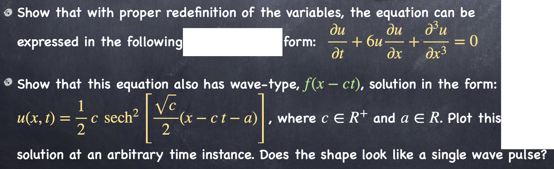 Solved Show that with proper redefinition of the variables | Chegg.com