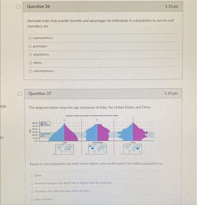 Solved Heritable traits that provide benefits and advantages | Chegg.com