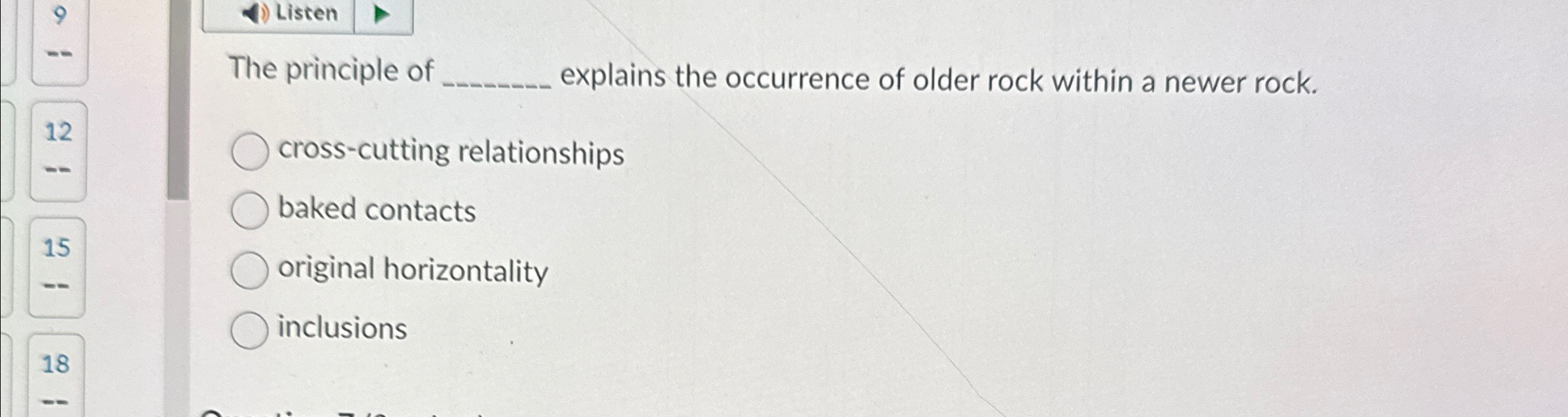 Solved ListenThe principle of ﻿explains the occurrence of | Chegg.com