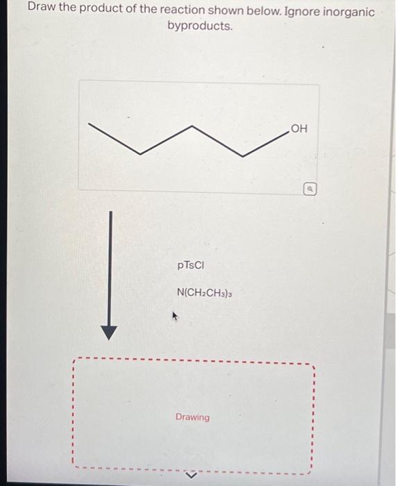 Solved Draw The Product Of The Reaction Shown Below Ignore