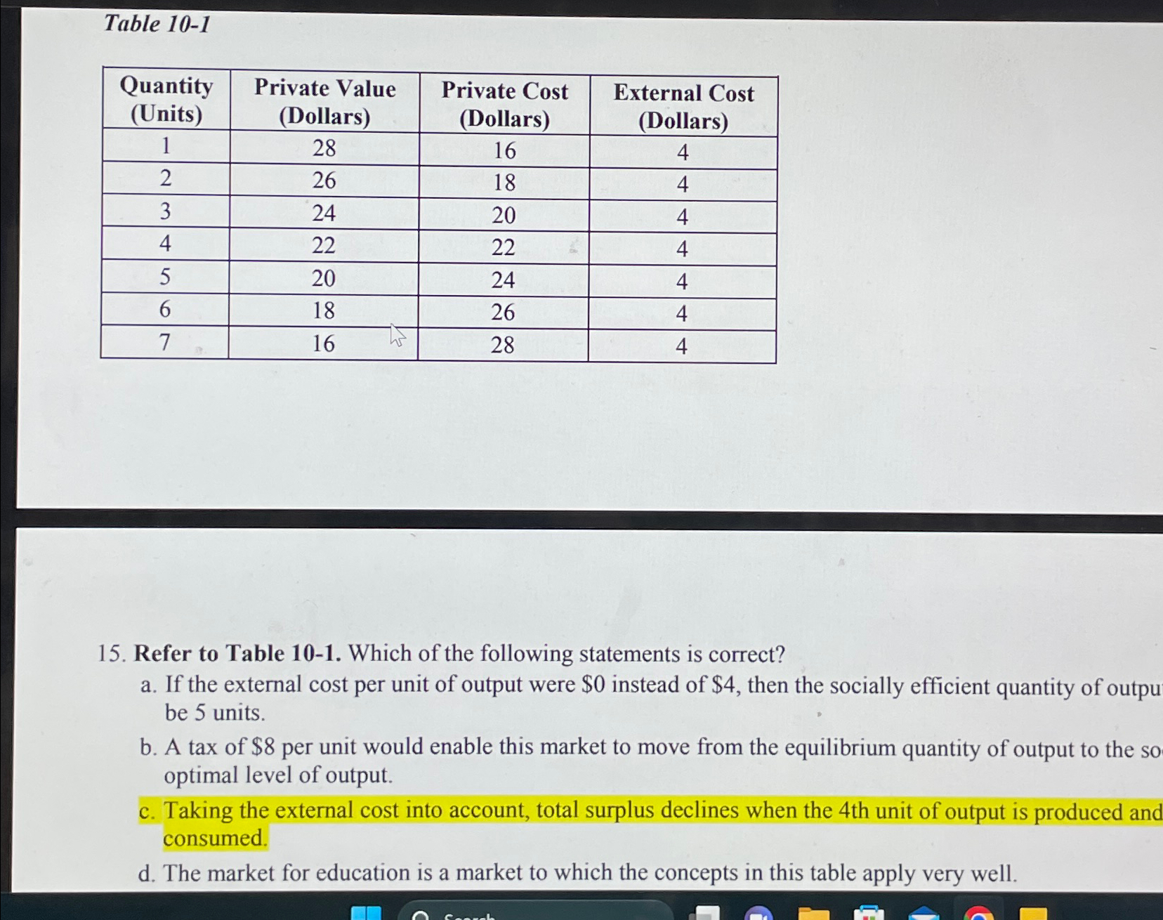 Solved Table | Chegg.com