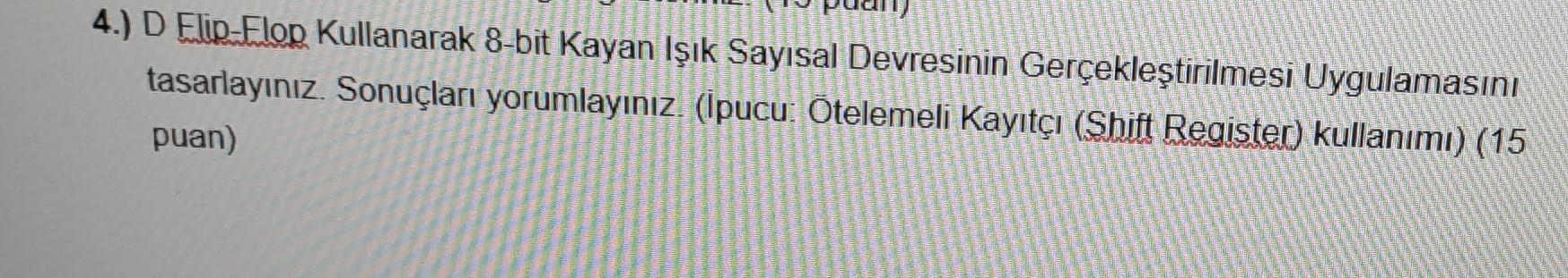 Solved 4.) Design an Implementation of 8-bit Floating Light | Chegg.com