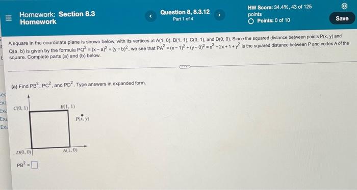 Solved Question 8 8 3 12 Homework Section 8 3 Homework Hw