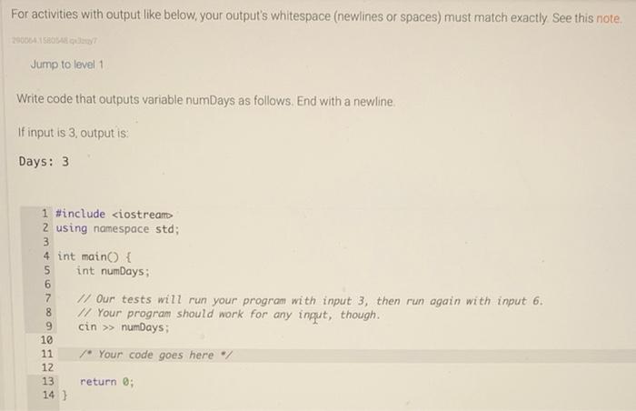 Solved For activities with output like below, your output's | Chegg.com Solved For activities with output like below, your output's | Chegg.com