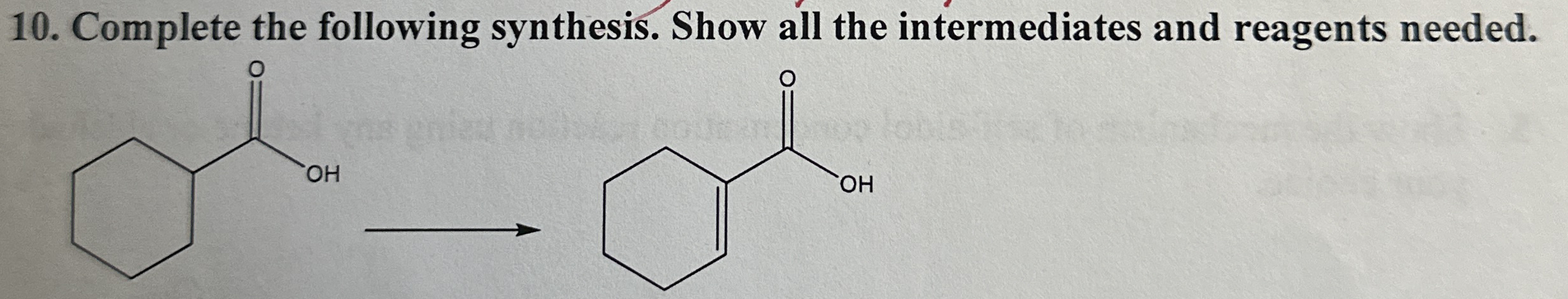 Solved Complete the following synthesis. Show all the | Chegg.com