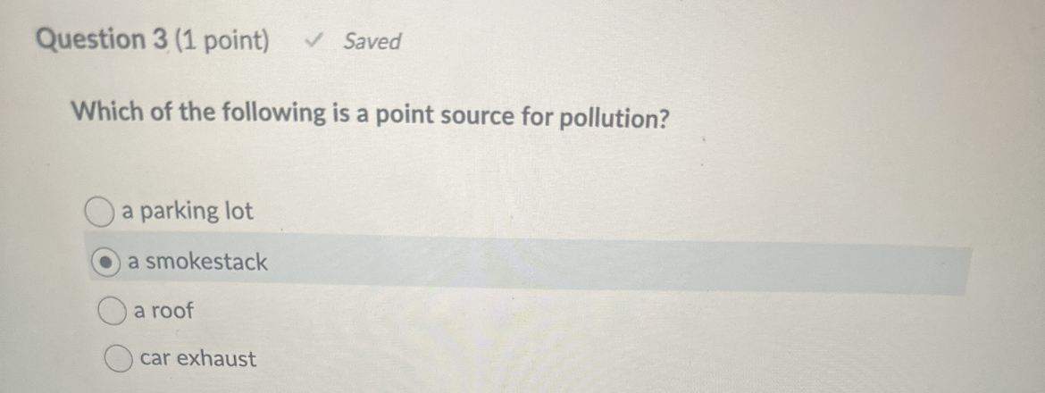 Solved Question 3 (1 ﻿point) ﻿SavedWhich of the following | Chegg.com