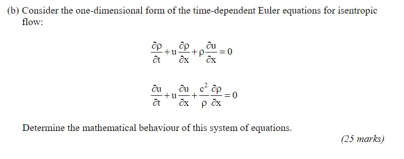 Solved (b) ﻿Consider the one-dimensional form of the | Chegg.com