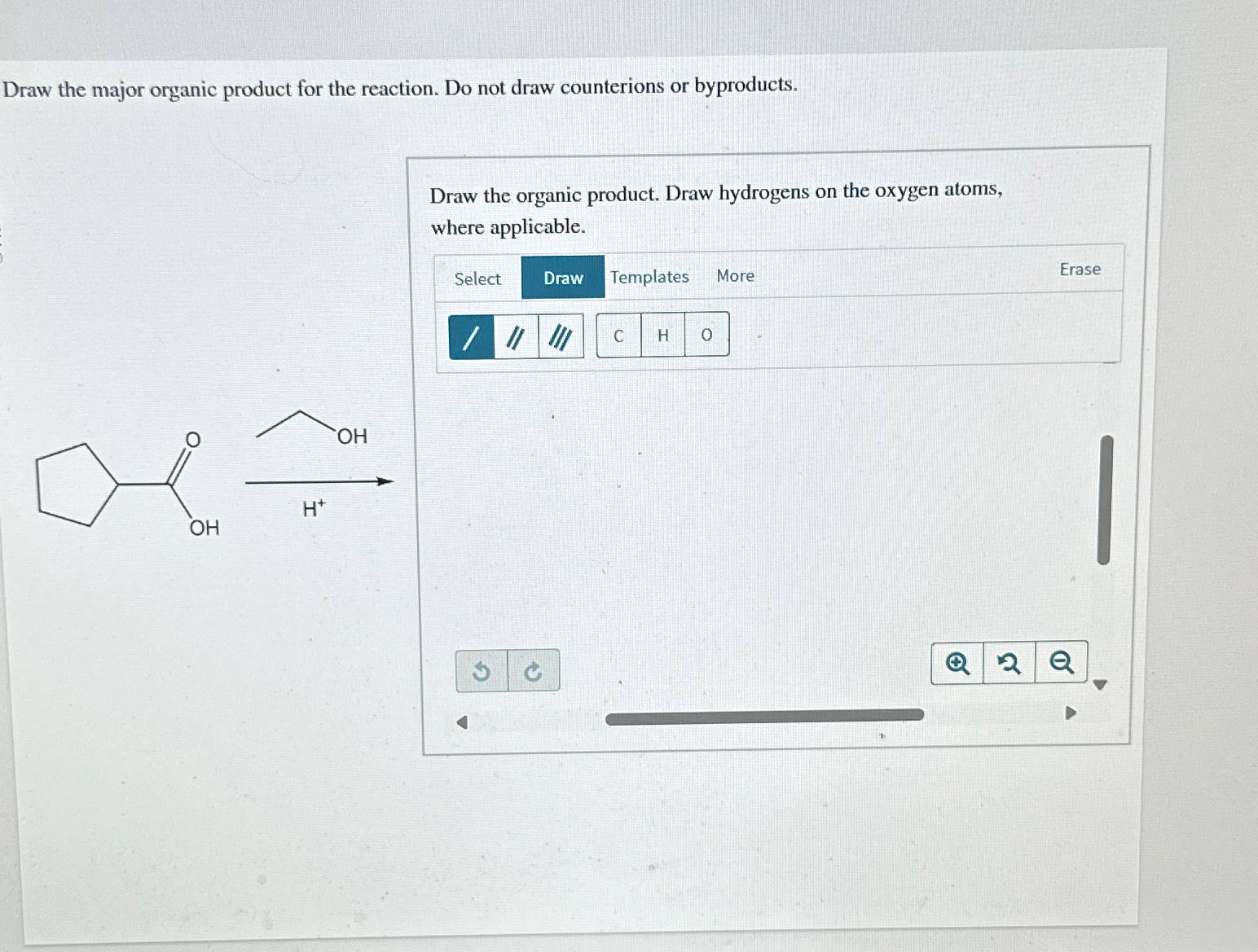 Solved Draw the major organic product for the reaction. Do | Chegg.com