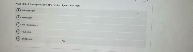 Solved Which of the following contributed the most to | Chegg.com
