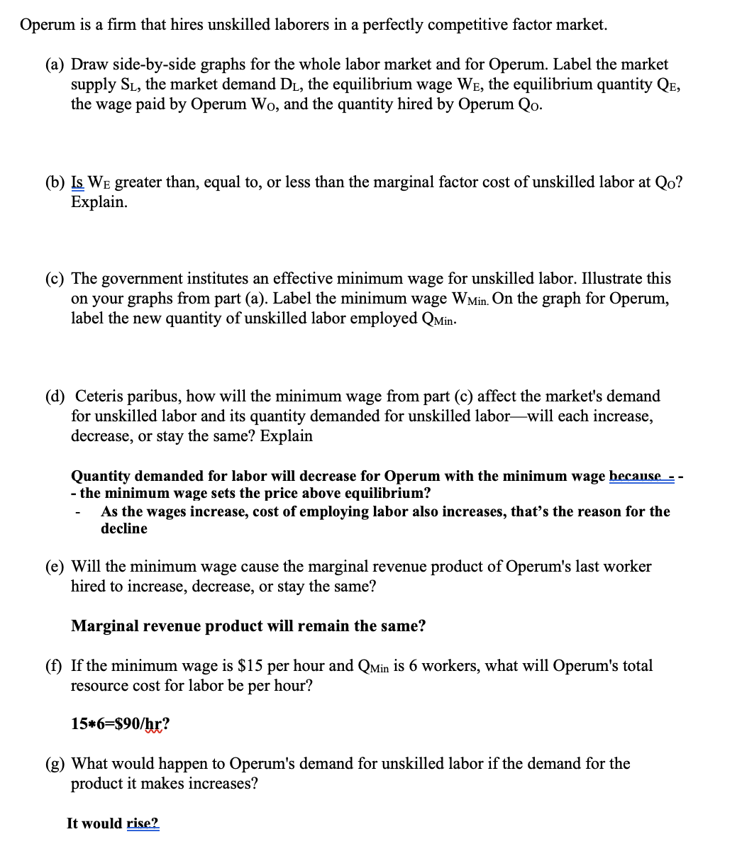 Solved MicroeconomicsPlease help with questions a), ﻿ b) | Chegg.com