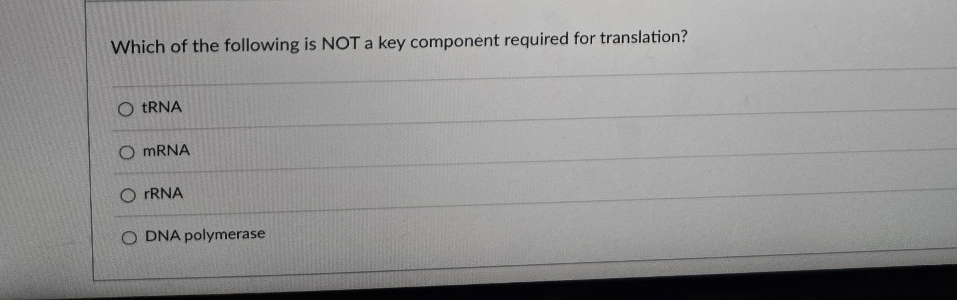 Solved Which of the following is NOT a key component | Chegg.com