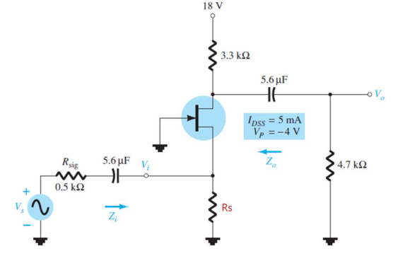 Solved Calculate the impedance values Zi and Zo by drawing | Chegg.com