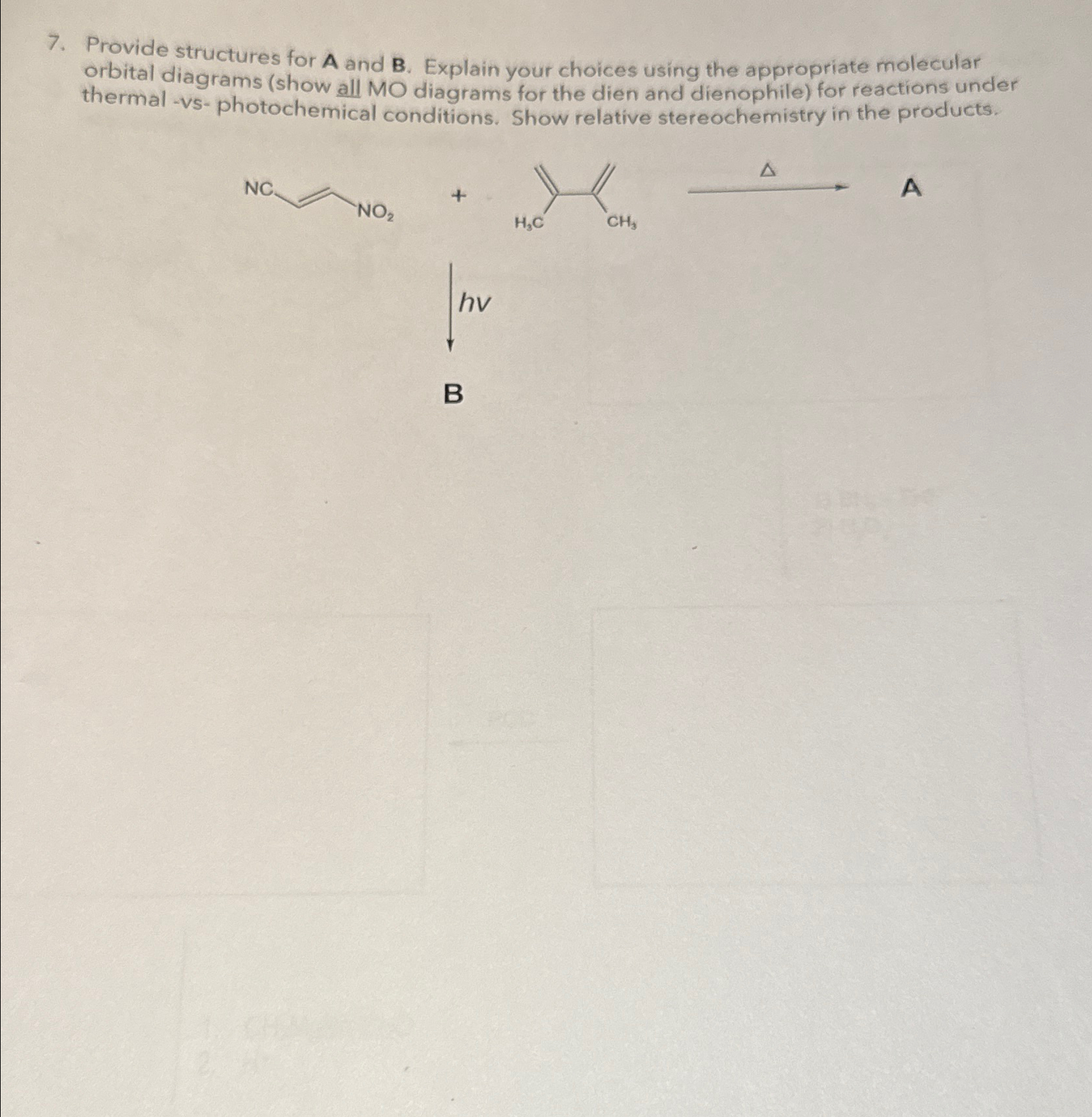 Solved Provide structures for A and B. ﻿Explain your choices | Chegg.com