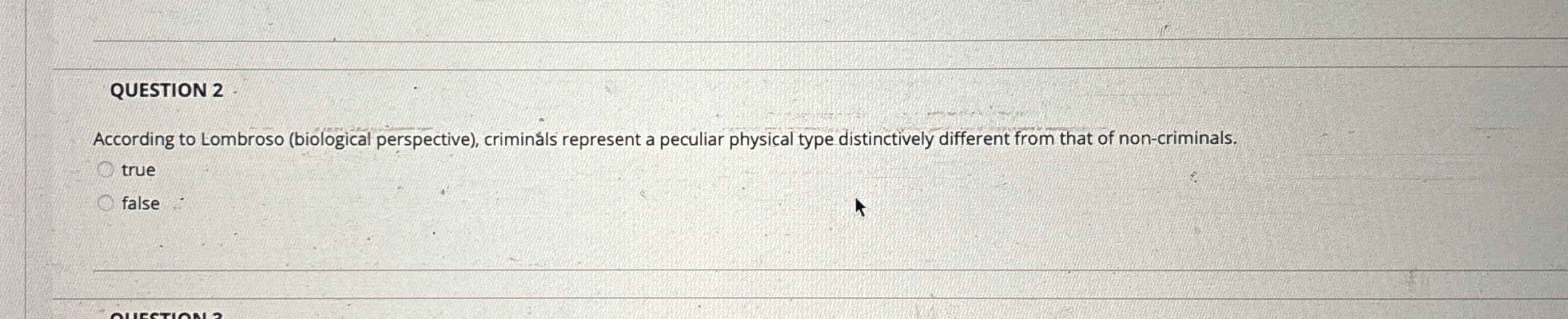 Solved QUESTION 2According to Lombroso (biological | Chegg.com Solved QUESTION 2According to Lombroso (biological | Chegg.com